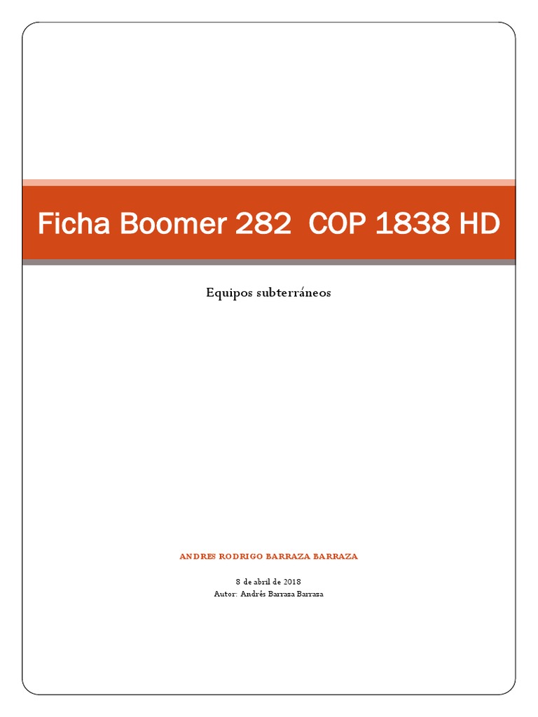 Ficha Boomer 282 COP 1838 HD | PDF