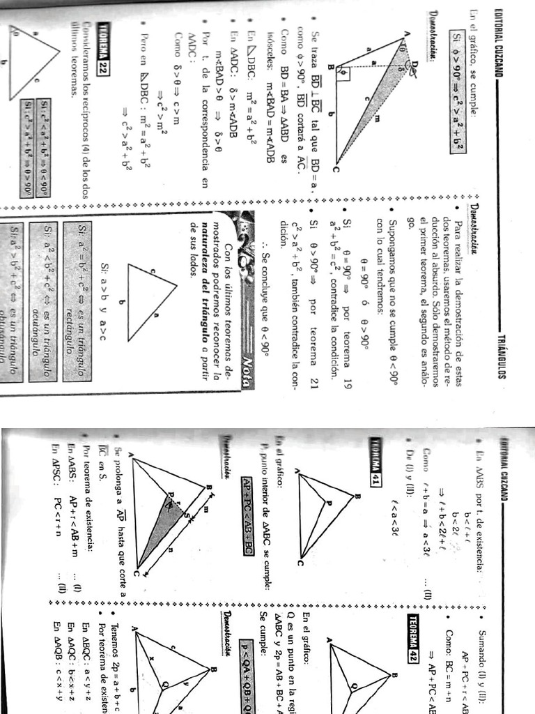 Teoremas de Geometria | PDF