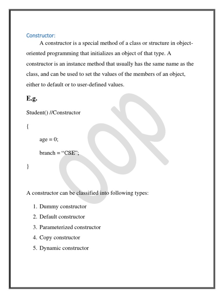 Assignment Pdf Constructor Object Oriented Programming Programming 6025