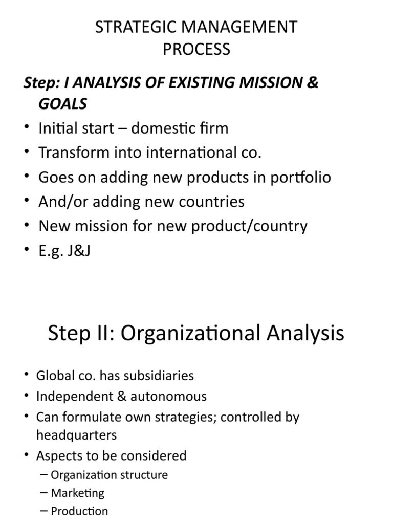 Strategic Management Process Overview | PDF | Business