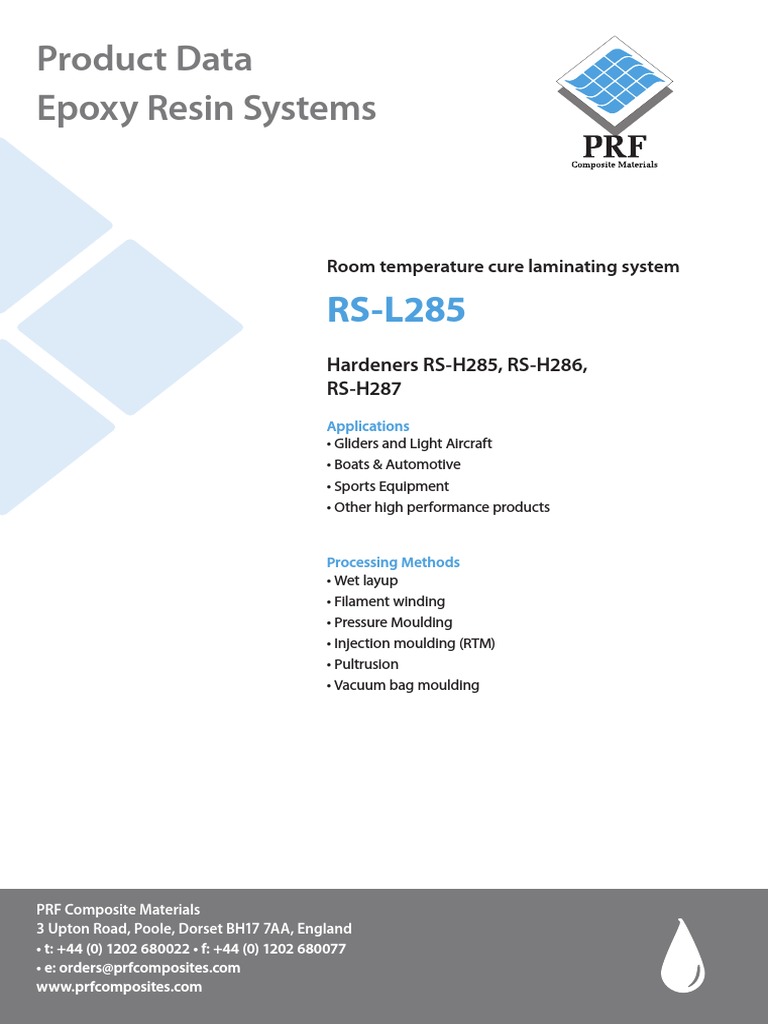 RS L285 PDF | PDF | Composite Material | Epoxy