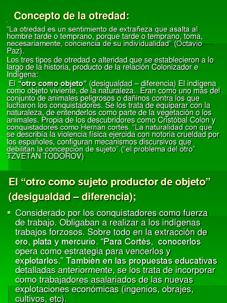Concepto de La Otredad | PDF