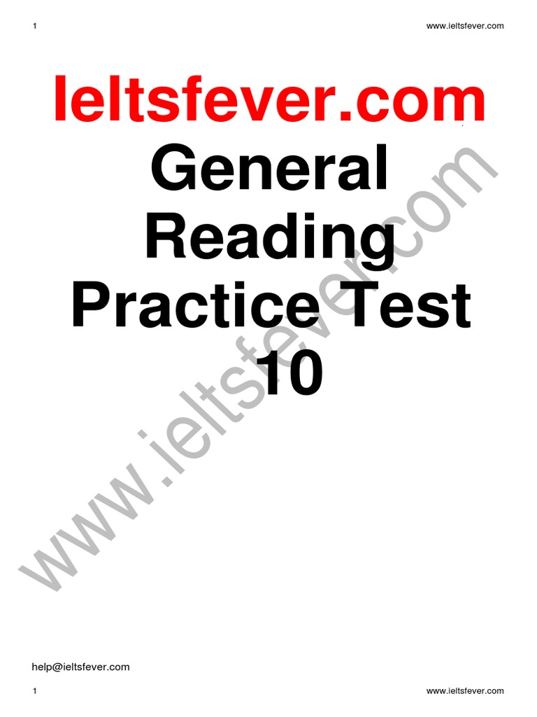 IELTS General Reading Practice Test 2 | PDF | Menu | Lunch