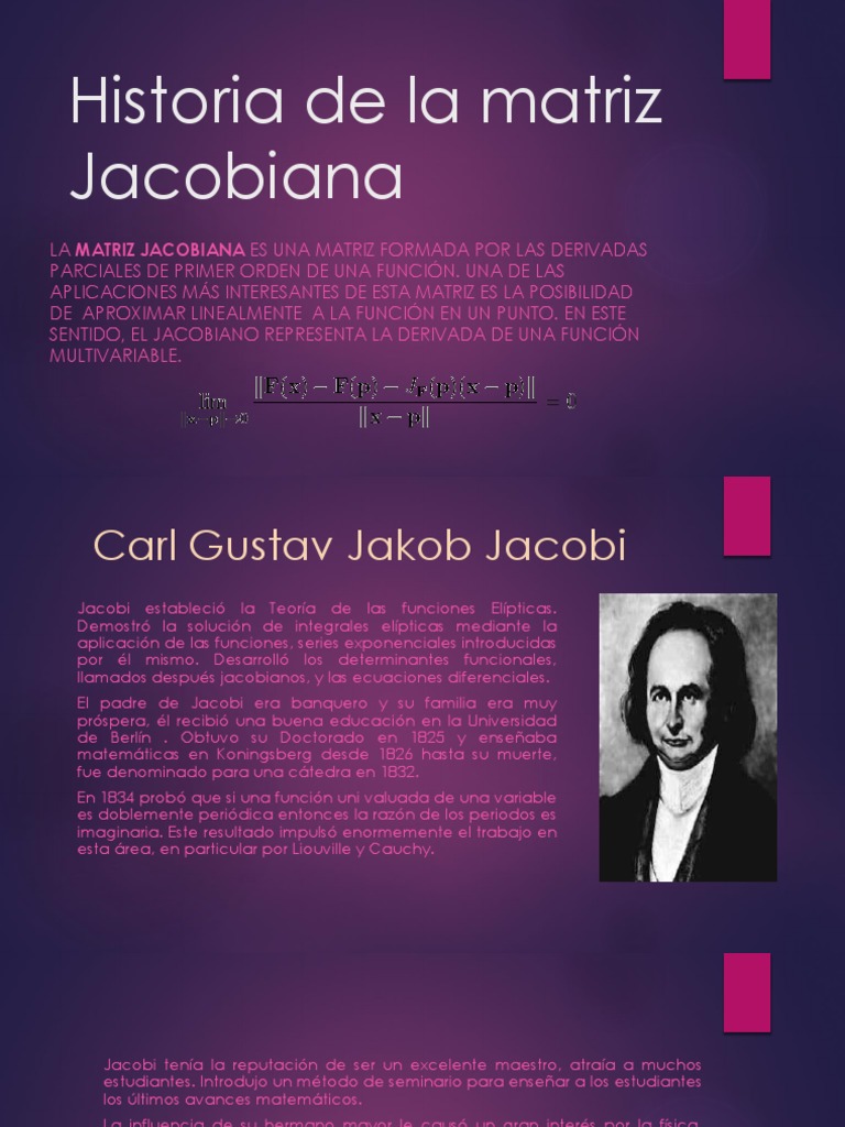 Historia de La Matriz Jacobiana | PDF | Clásicos