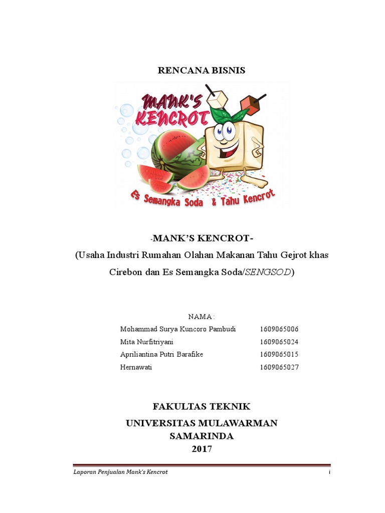 Format Rencana Bisnis - KEWIRAUSAHAAN | PDF