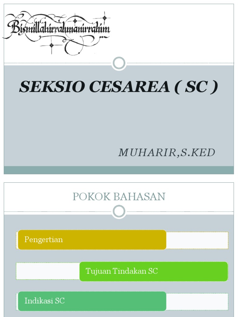 Sectio Caesarea, Penyuluhan | PDF