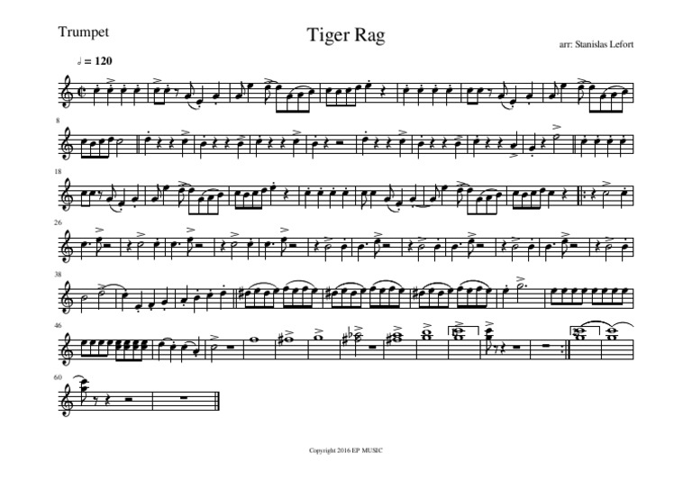 Tiger Rag Trumpet | PDF