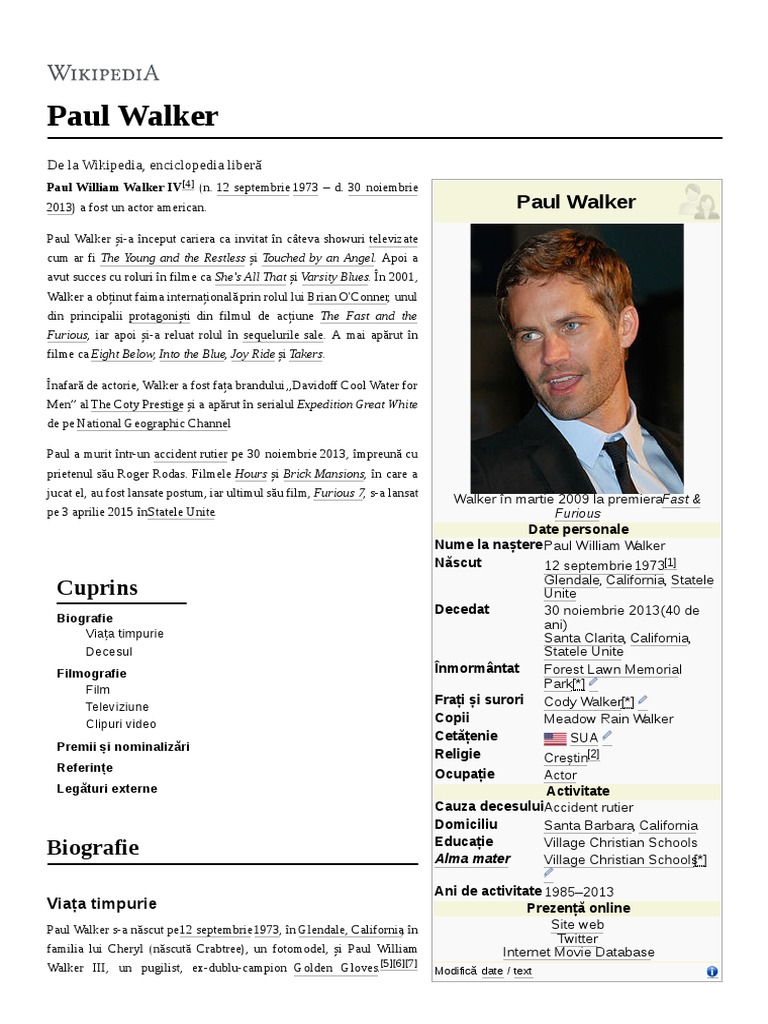 Paul Walker | PDF