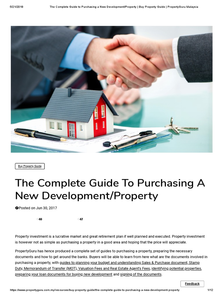 The Complete Guide To Purchasing A New Development - Property - Buy ...