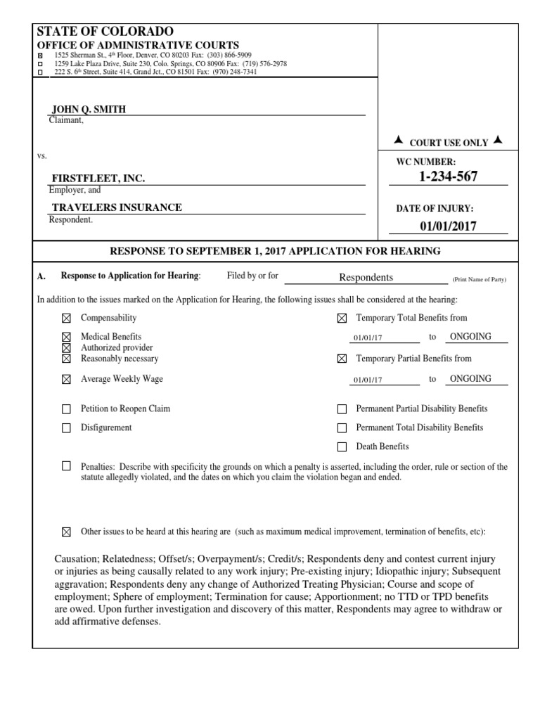 State of Colorado: Office of Administrative Courts | PDF | Denver ...