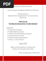 Filtro RLC Pasa Banda Especificaciones y Ecuaciones de Diseño | PDF ...