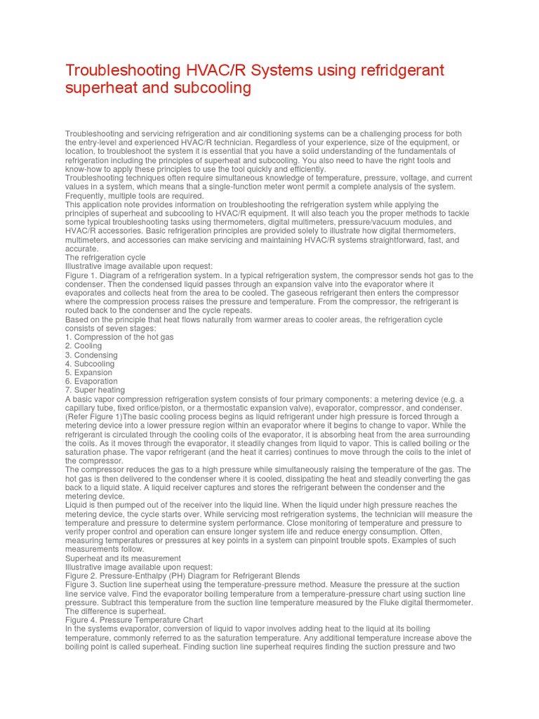 Subcooling & Superheat | PDF | Hvac | Refrigeration