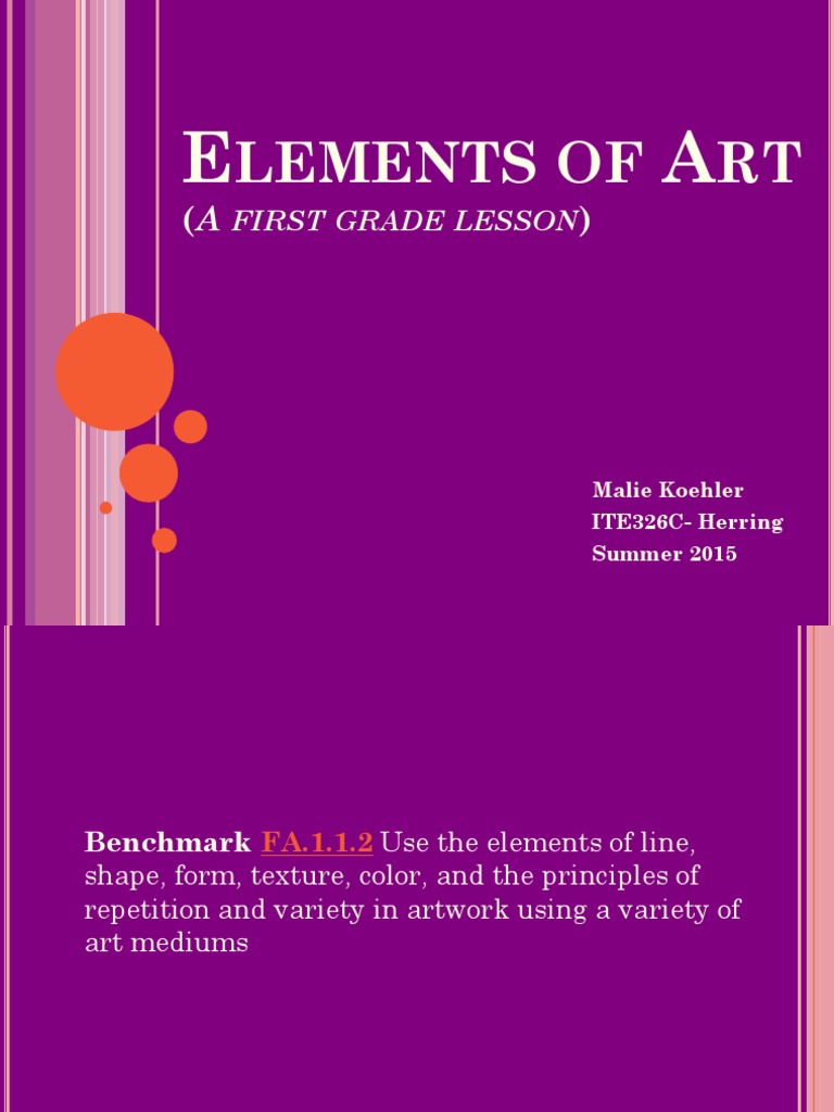 Elements of Art | PDF | Color | Vision