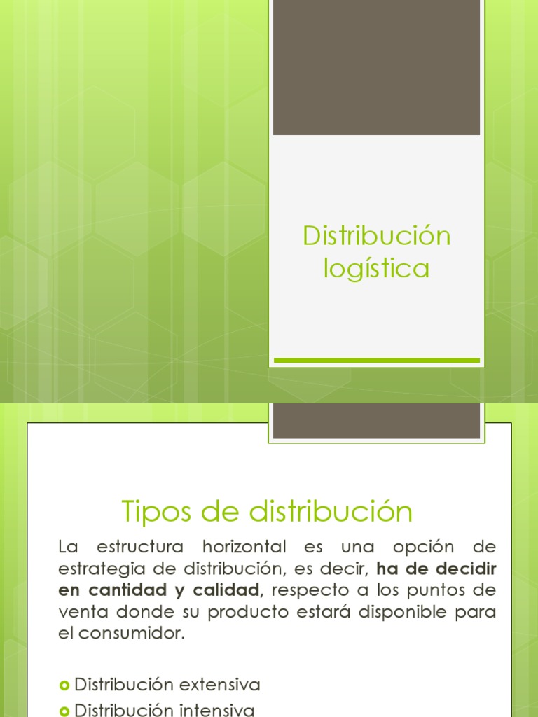 Tipos de Distribución Logística | PDF | Distribución (comercial ...