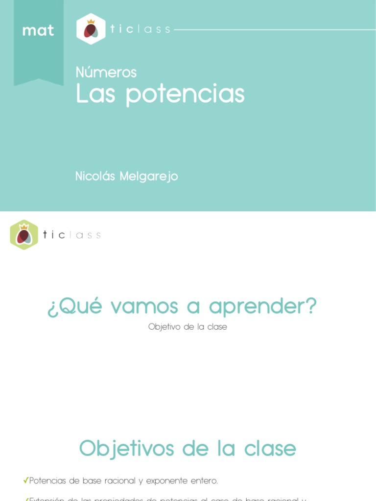c3 Potencias | Descargar gratis PDF | Exponenciación | Multiplicación