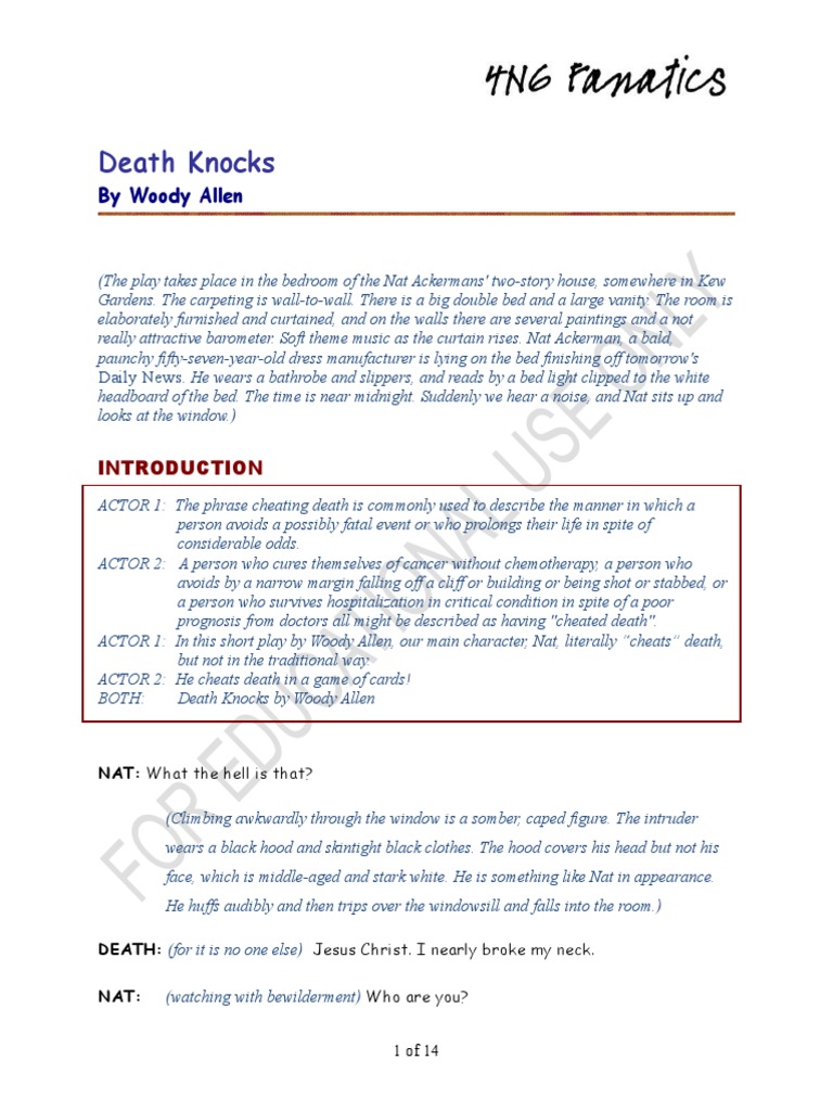 Death Knocks | PDF | Leisure