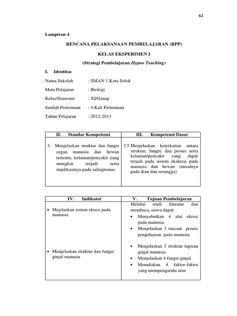 Exploring the Excretory System: A Lesson Plan on the Structure ...