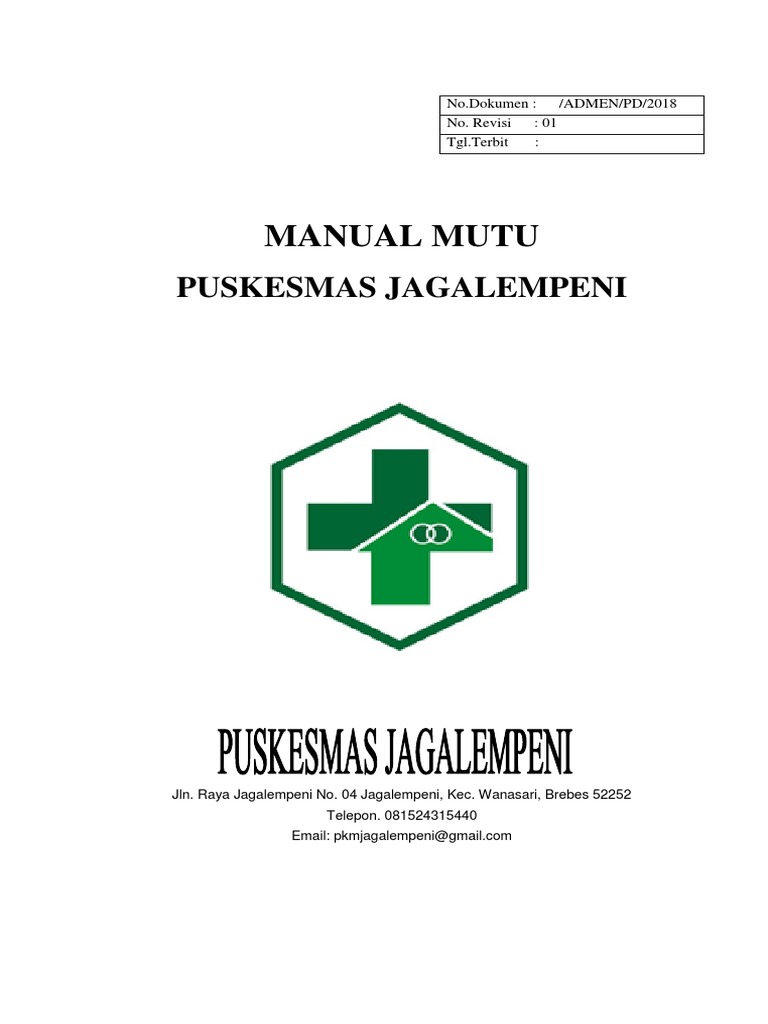 Manual Mutu Puskesmas Jagalempeni: Panduan Implementasi Sistem ...