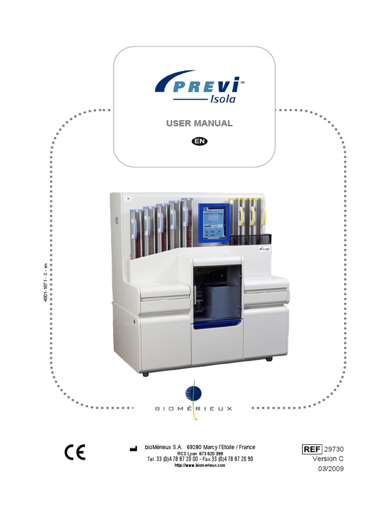 Biomerieux Previ Isola - User Manual | PDF | Indemnity | License