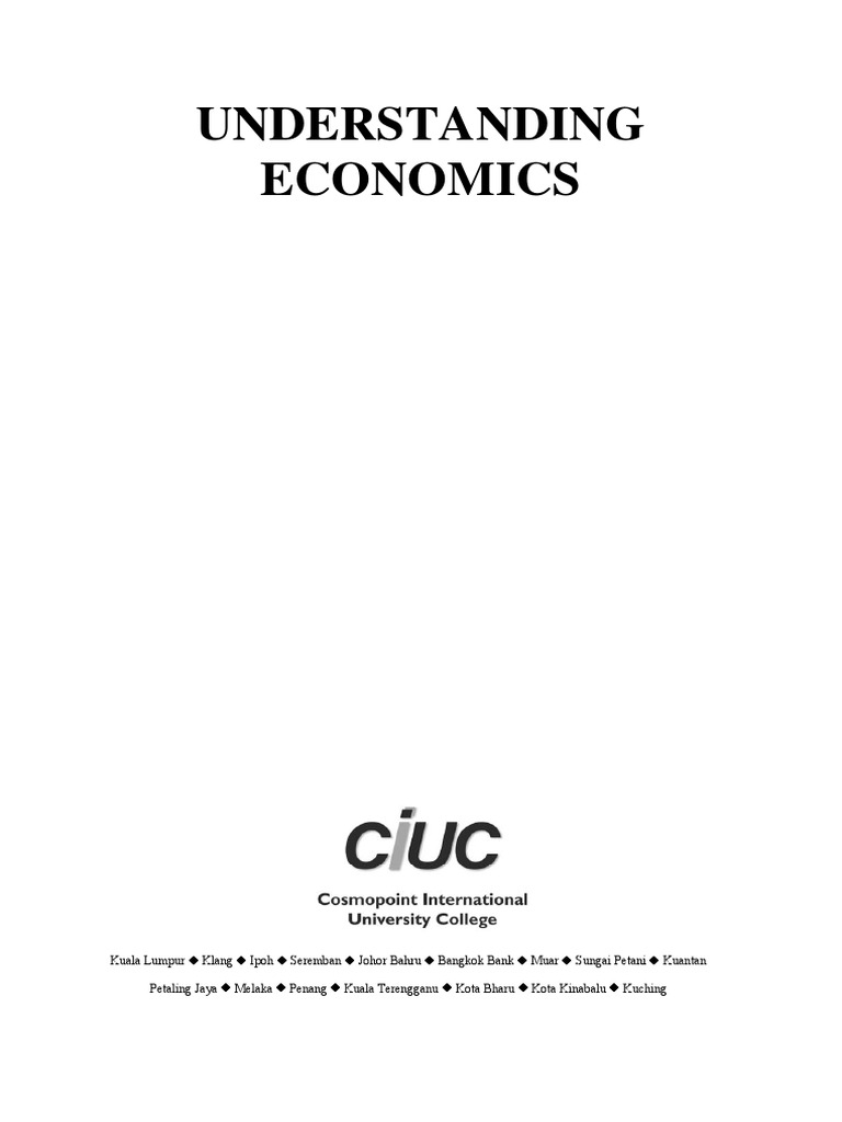 Understanding Basic Economics PDF | PDF | Economic System | Economics