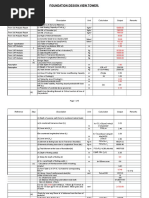 Calculation of Foundation Design Excel Sheet | PDF | Civil Engineering ...
