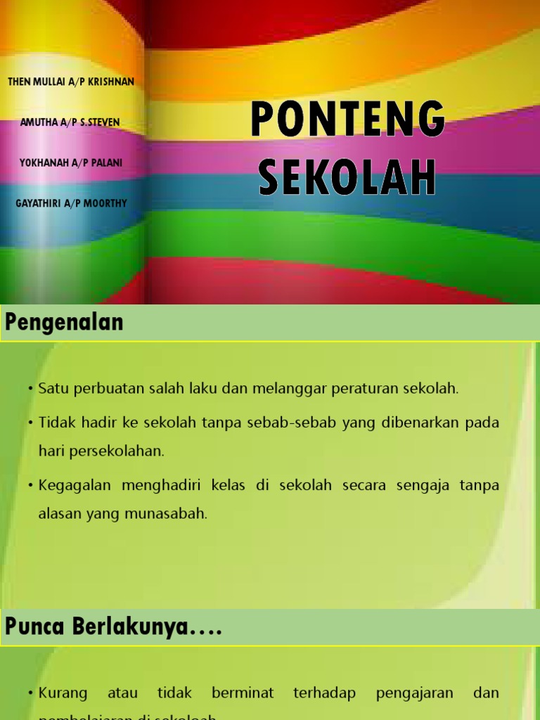 Ponteng Sekolah | PDF