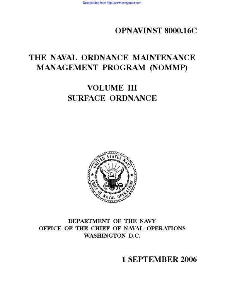 Opnavinst 8000.16C | PDF