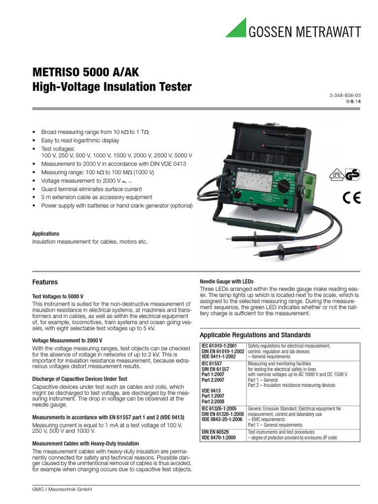 METRISO 5000 A/AK: Technical Specifications and Features of a High ...