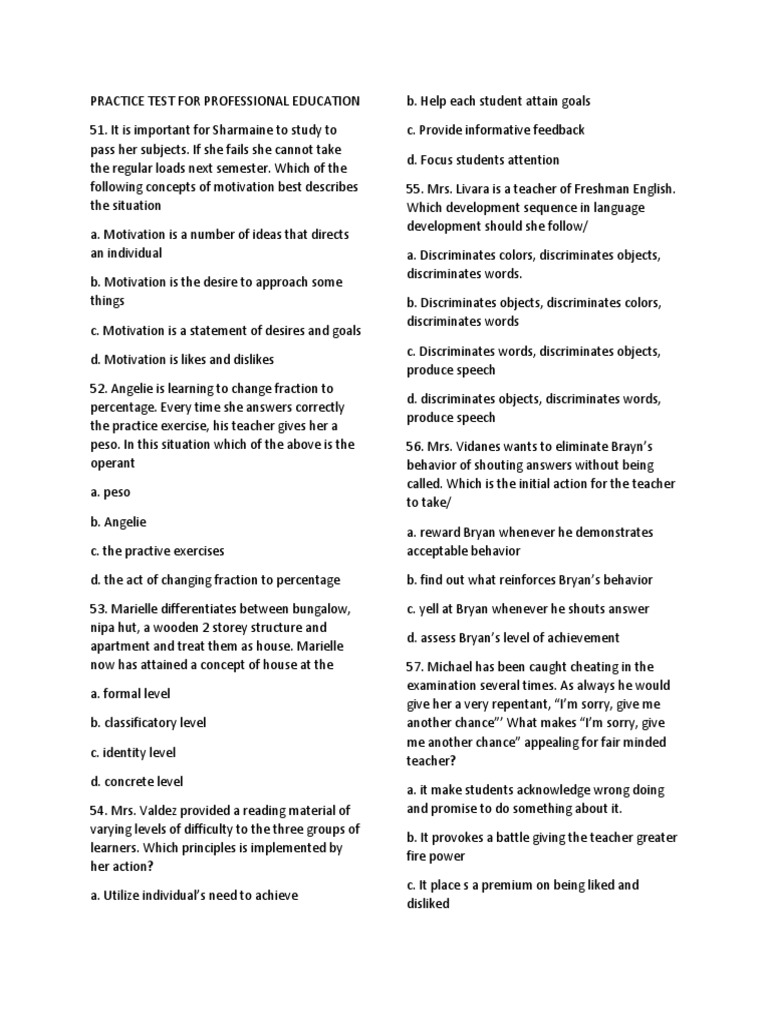 Profed 10 | PDF | Teachers | Motivation