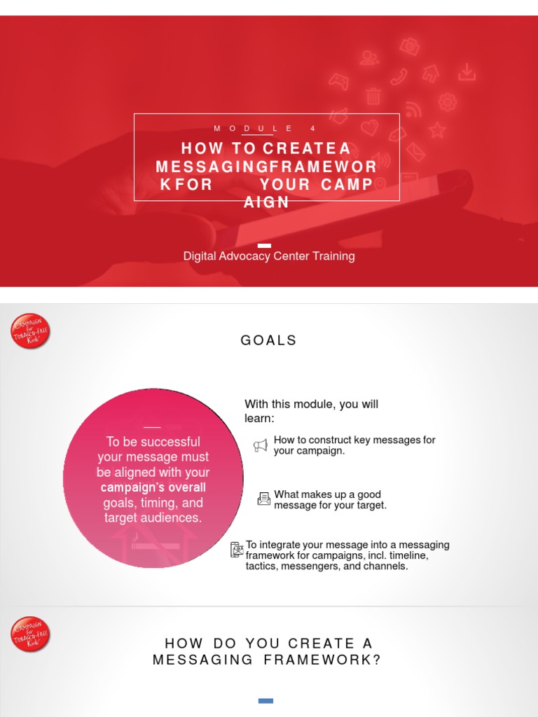 Module 4 - How To Create A Messaging Framework For Your Campaign | PDF ...