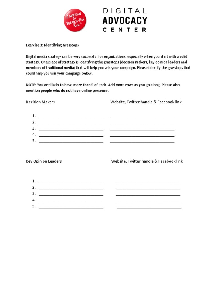 MODULE 3 Power Mapping Exercise | Download Free PDF | Facebook ...