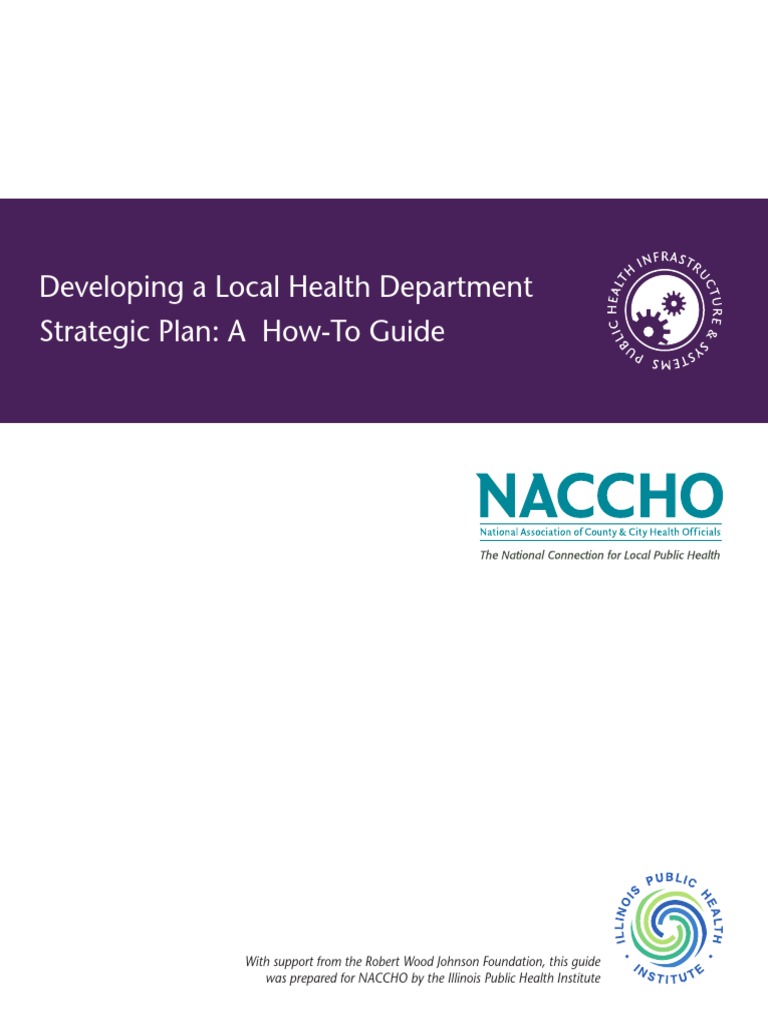 Developing A Local Health Department Strategic Plan: A How-To Guide ...