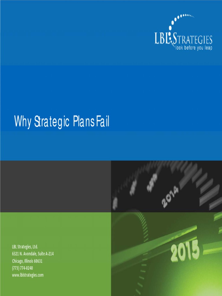 Why Strategic Plans Fail: Key Reasons | PDF | Strategic Management ...
