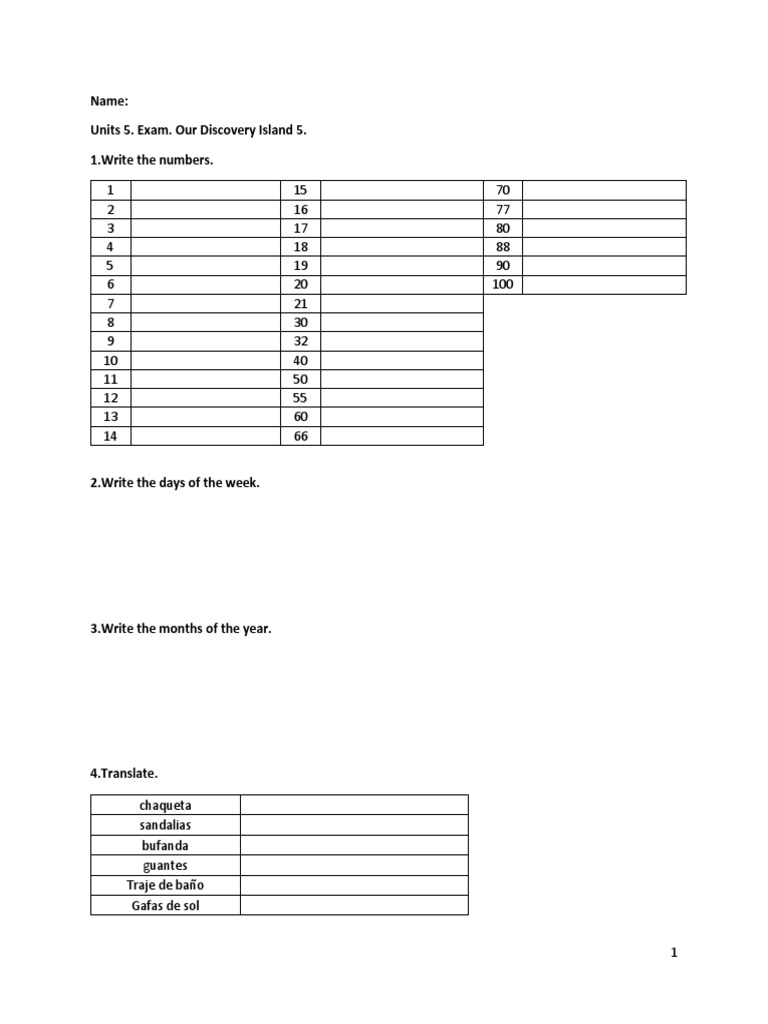 Units 4 and 5 Our Discovery Island 4 | PDF