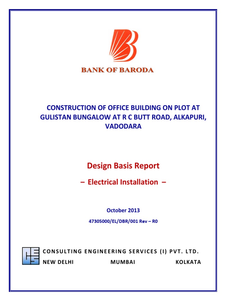 DBR-Electrical Rev 0 | PDF | Electrical Wiring | Electrical Substation