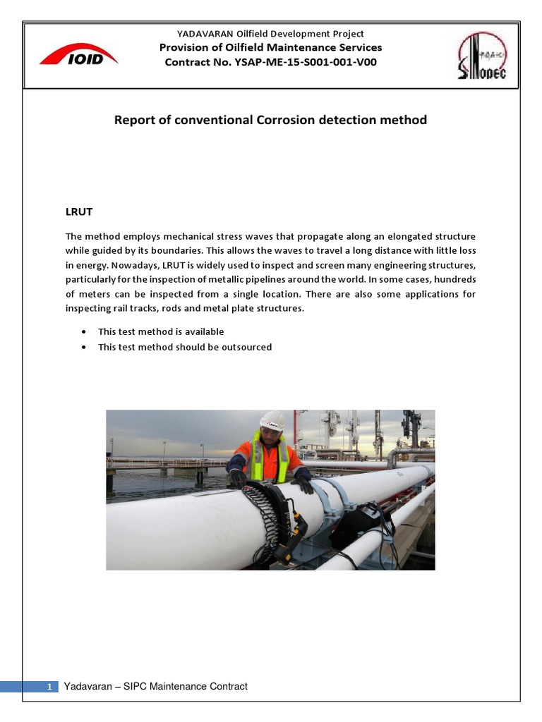 Conventional Corrosion Detection Method | PDF | Ultrasound ...