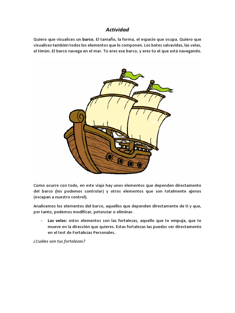 Ejercicio Velero | PDF | Barcos | Actitud (psicología)