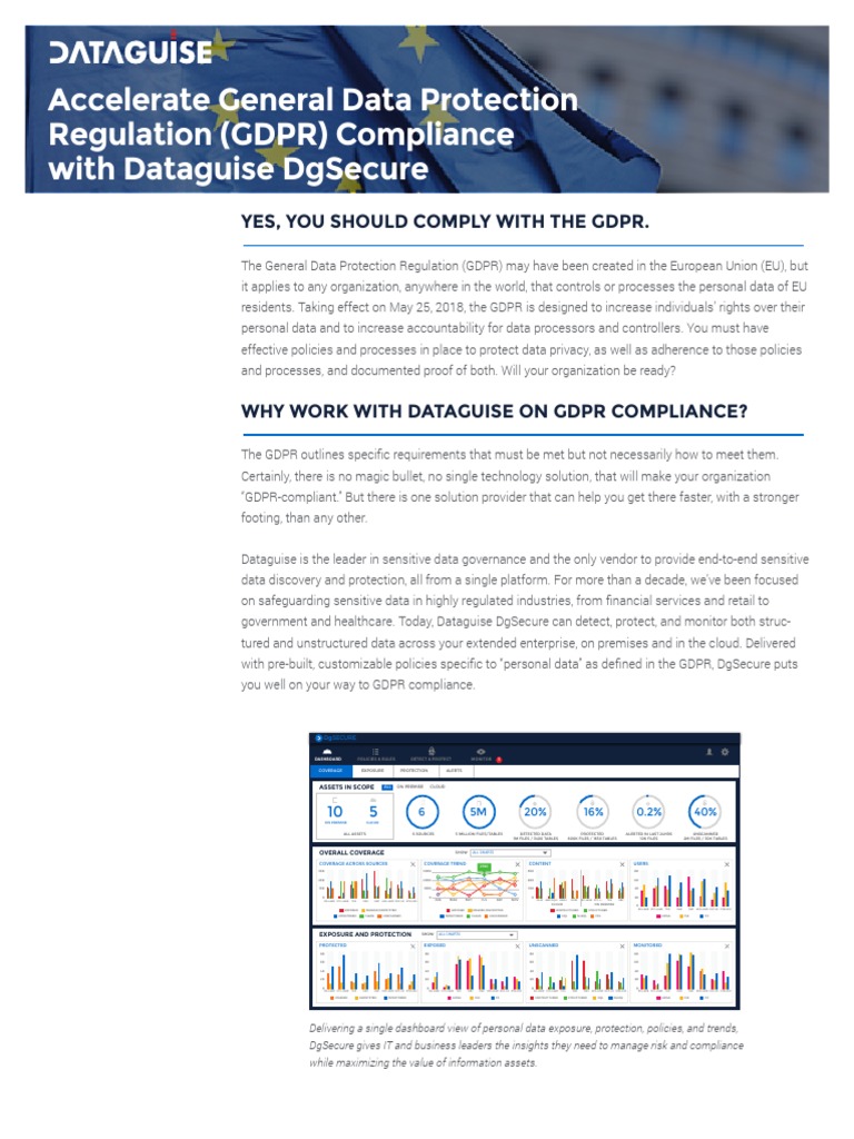 Brochure - Dataguise - GDPR - Compliance PDF | PDF | Information ...