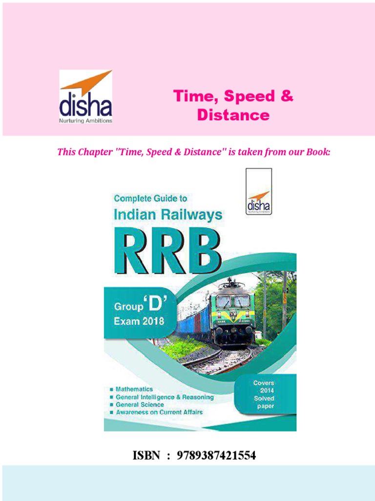 Time, Speed, and Distance Explained | PDF | Speed | Train