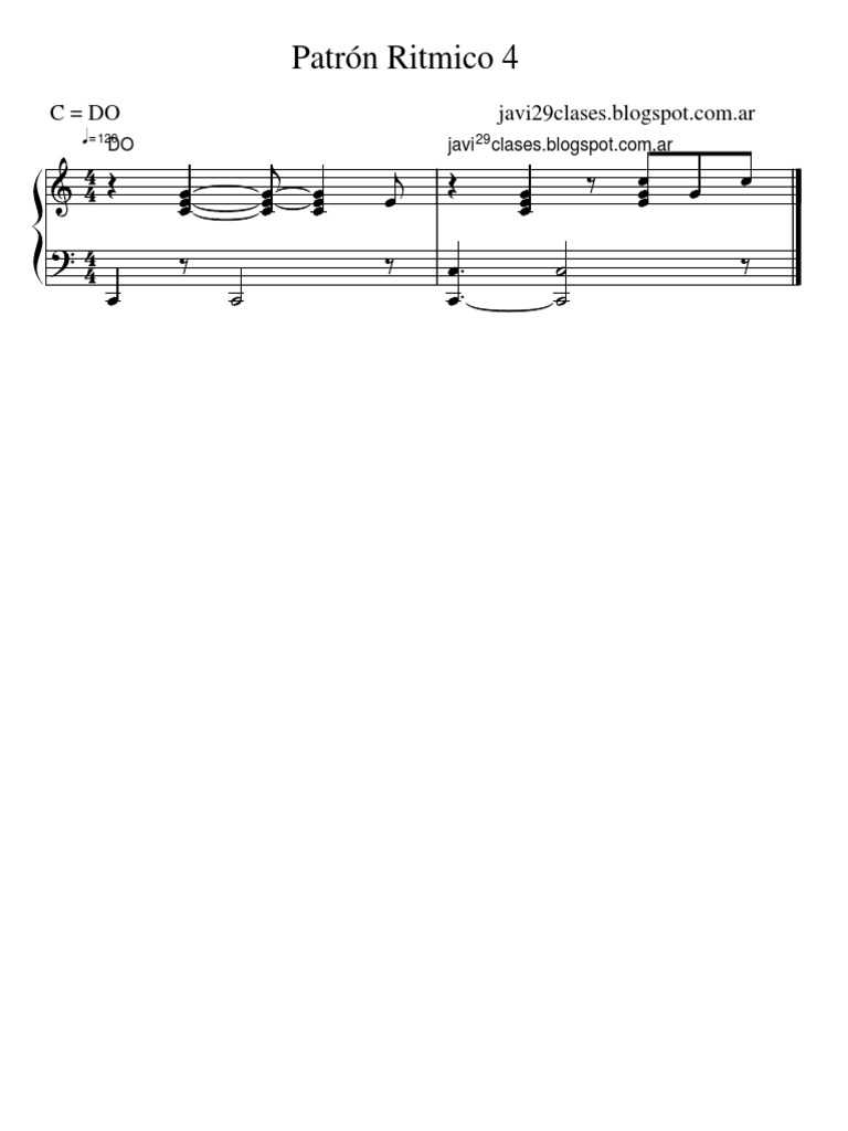 Patrón Ritmico 4 | PDF