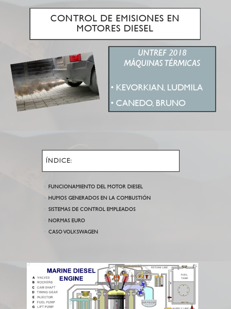 Control de Emisiones Diesel | PDF | Combustión | Motor diesel