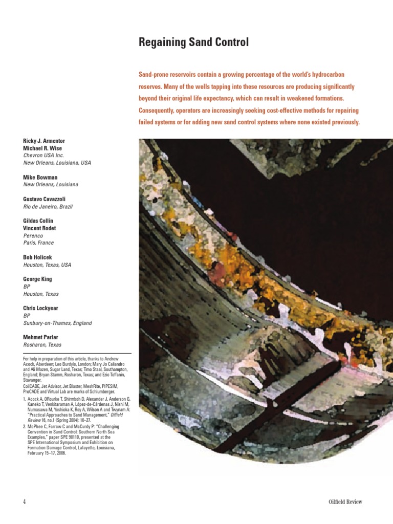 Regaining Sand Control: Cost-Effective Methods for Repairing Failed ...