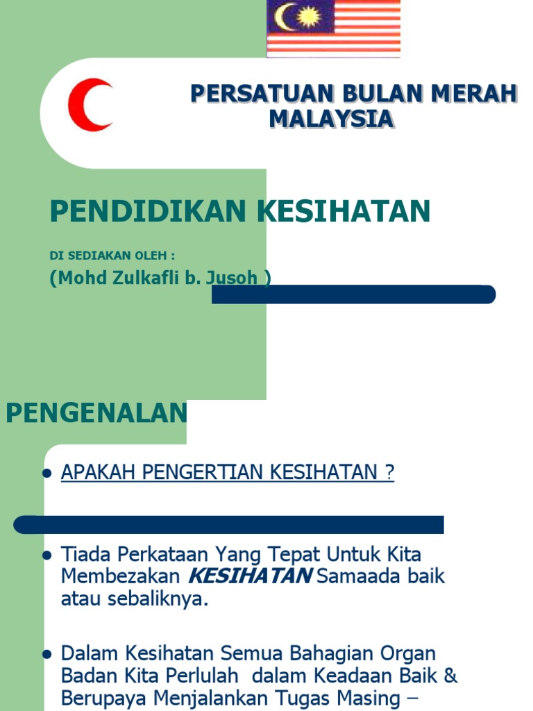 Pendidikan Kesihatan BSMM | PDF
