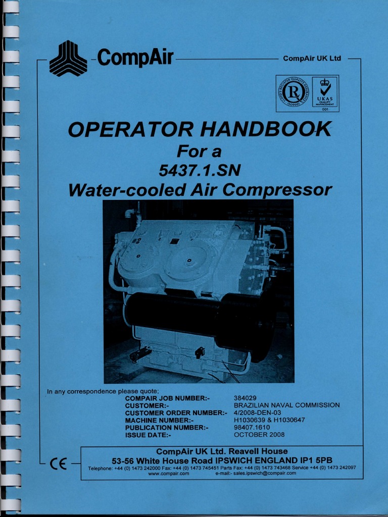 Manual Compressor 54371SN | PDF | Engineering Thermodynamics ...