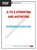 Comprehensive Antonyms List | PDF | Foreign Language Studies | Poetry