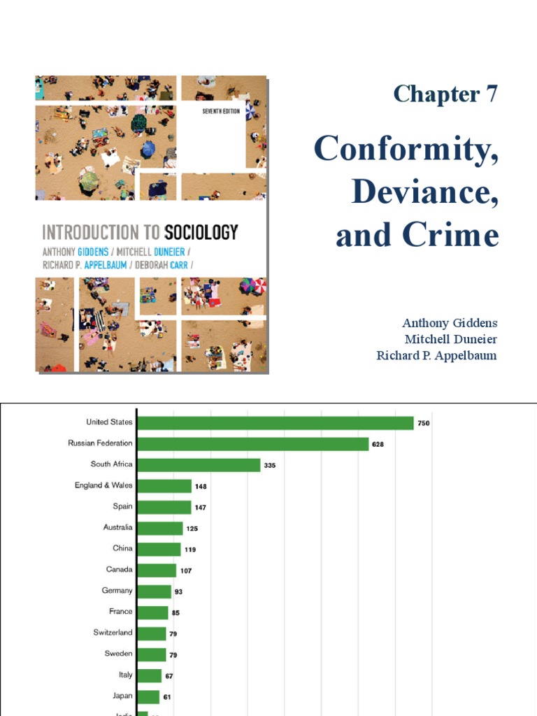 Conformity, Deviance, and Crime: Anthony Giddens Mitchell Duneier ...