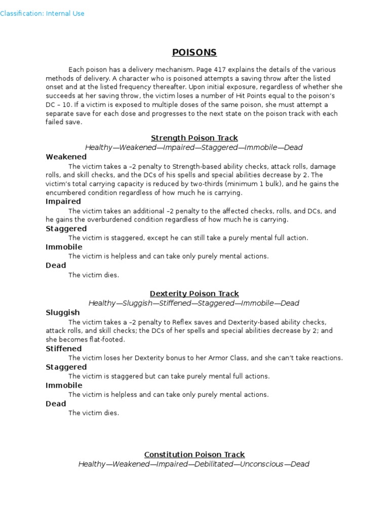 Poisons and their effects | PDF | Cognitive Science | Behavioural Sciences