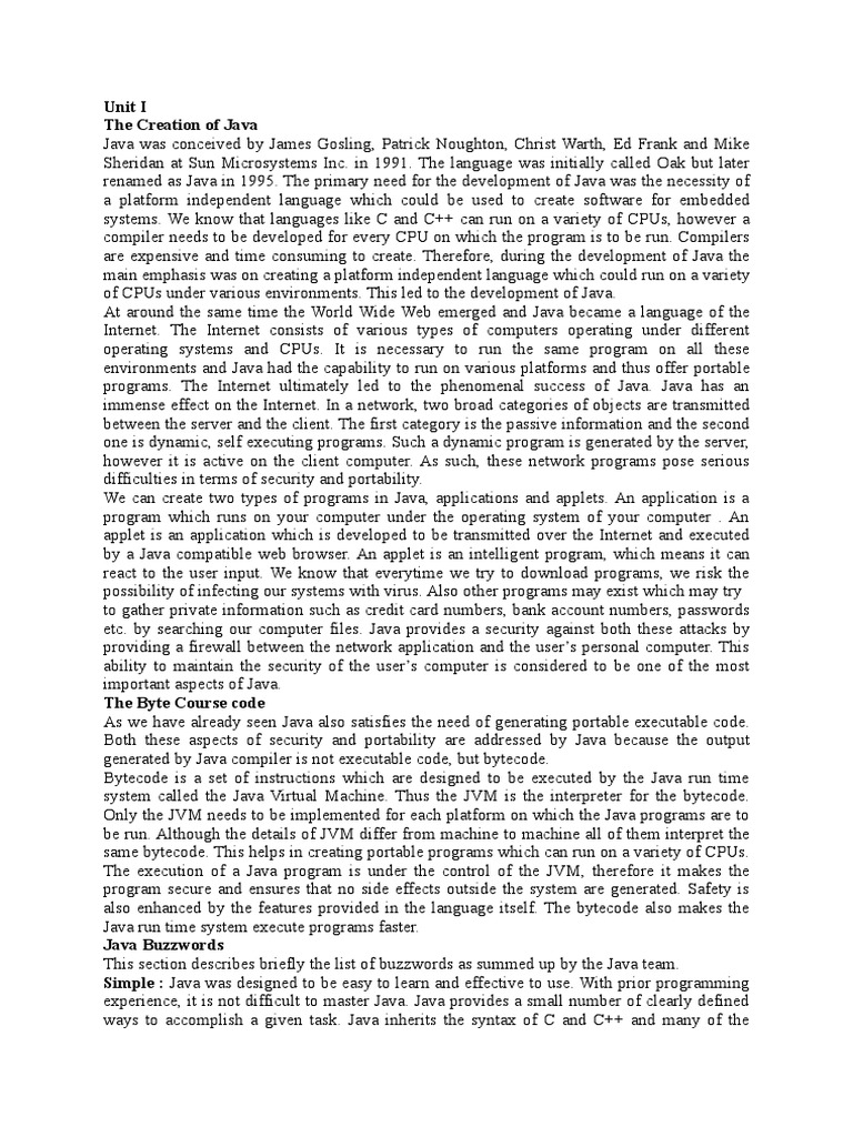 Introduction to Java Programming Basics | PDF | Control Flow | Data Type