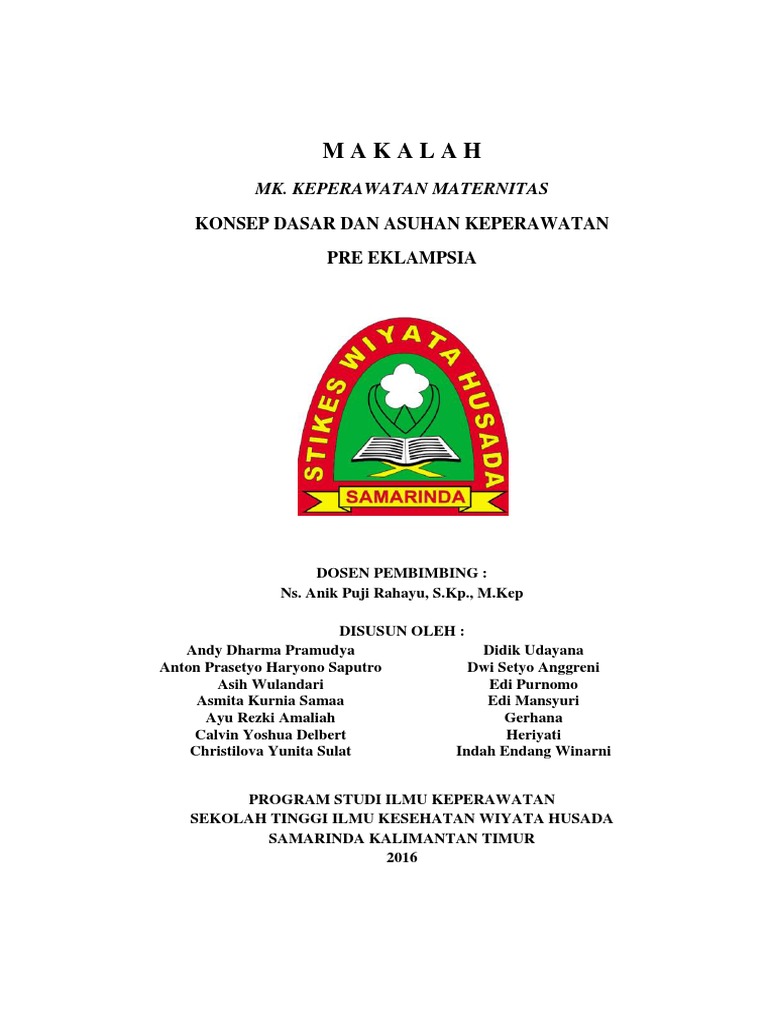 Asuhan Keperawatan Pre Eklampsia | PDF