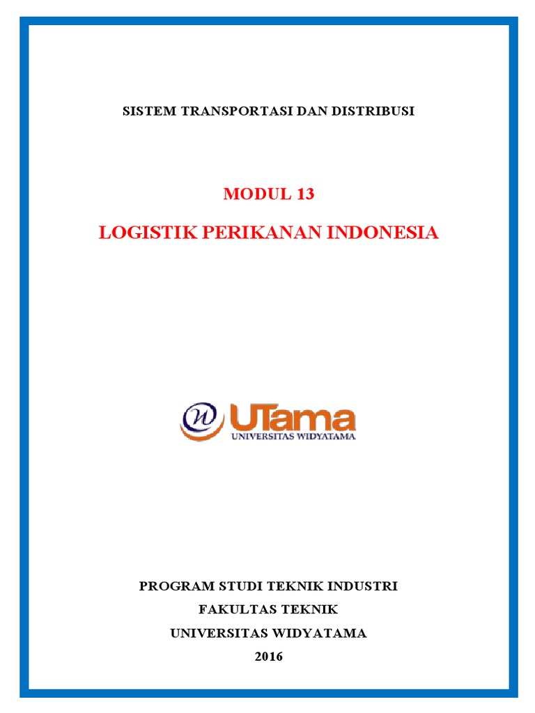 Modul 13. Logistik Perikanan Indonesia | PDF